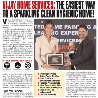 Best Cleaning Service in India - Vijay Home Services